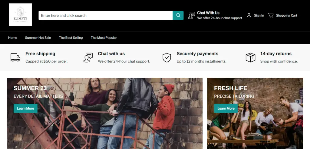 Zlimpty Review 2023: Genuine clothing store or pure scam? Check ...