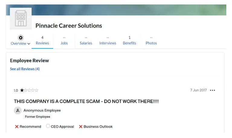 Pinnacle Recruitment Scam Review 2023: Fake Job Offer! Beware ...